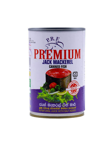 P.R.F Premium Jack Mackerel Canned Fish, 425g – SPAR2U Sri Lanka