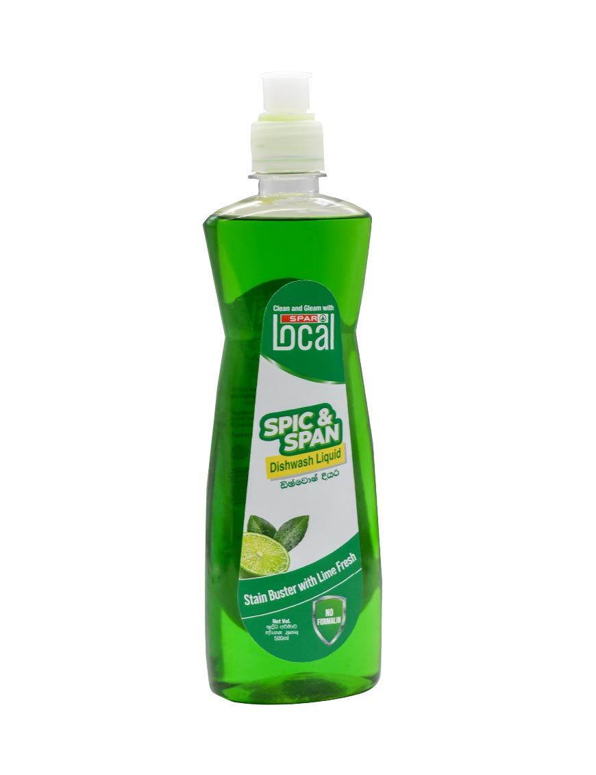 SPAR Local Spic & Span Dish wash Liquid, 500ml – SPAR2U Sri Lanka