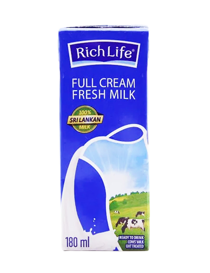 RICHLIFE UHT Milk Full Cream, 180ml – SPAR2U Sri Lanka